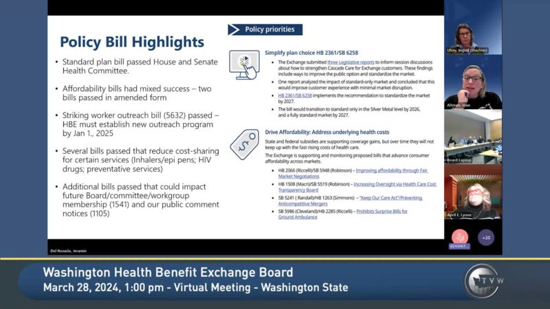 Washington Health Benefit Exchange Board - TVW