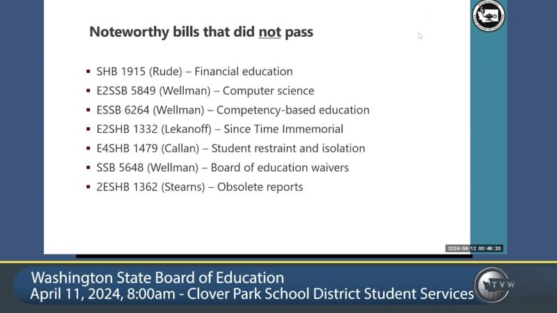 Washington State Board of Education - TVW