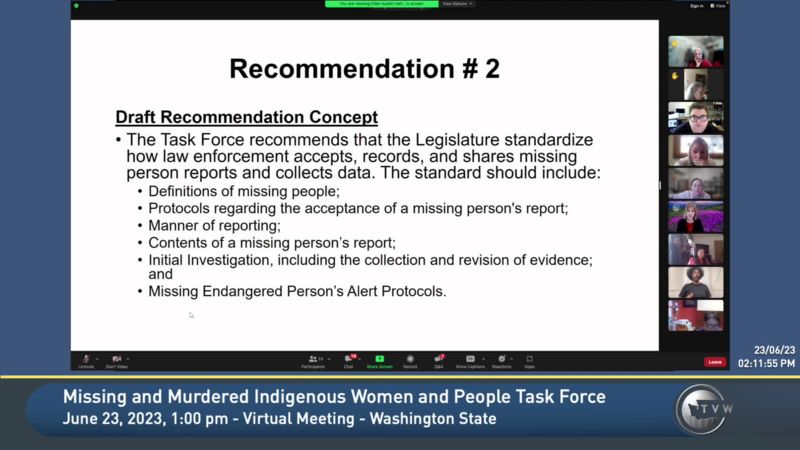 Washington State Missing and Murdered Indigenous Women and People Task ...