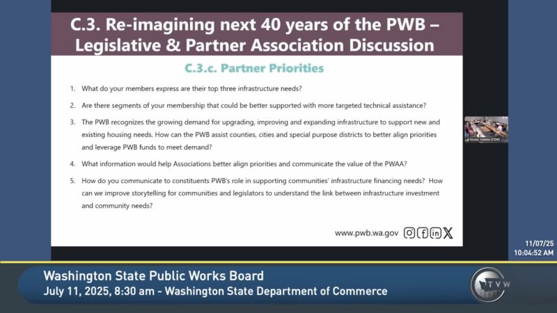 Washington State Public Works Board - TVW