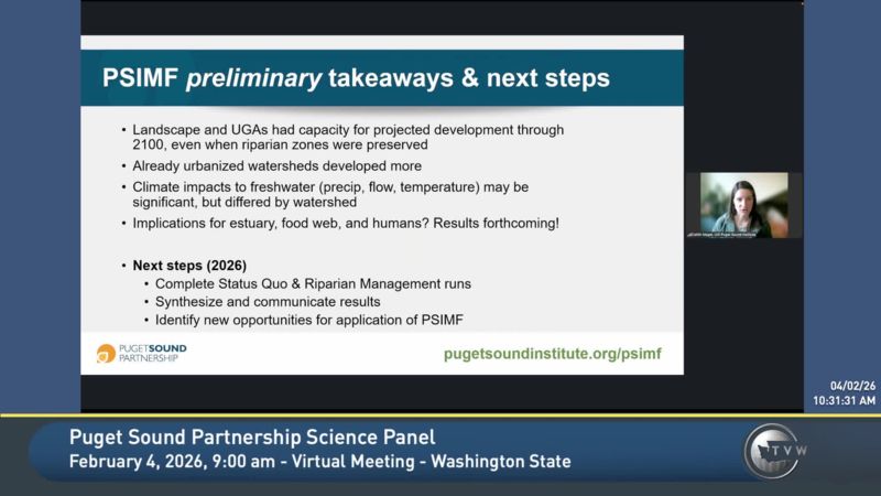 Puget Sound Partnership Science Panel - TVW