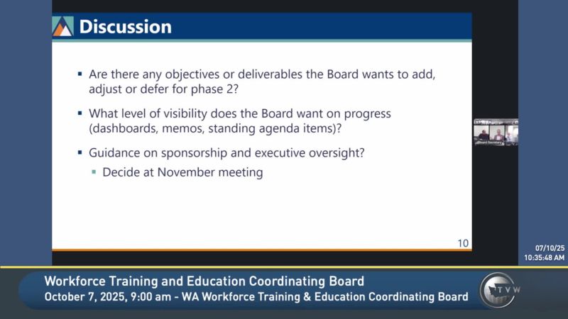 Workforce Training and Education Coordinating Board - TVW