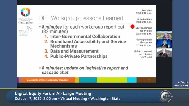Digital Equity Forum At-Large Meeting - TVW