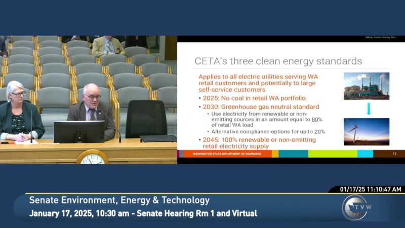 Senate Environment, Energy & Technology - TVW