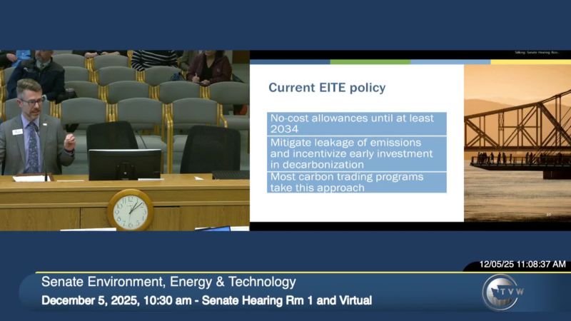 Senate Environment, Energy & Technology - TVW