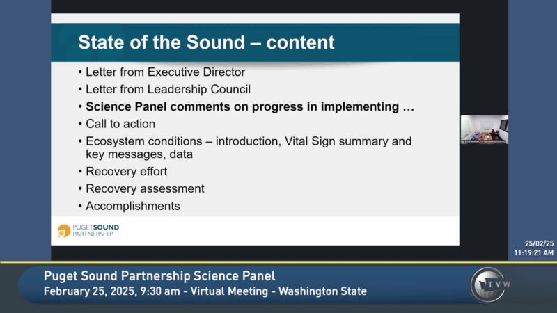 Puget Sound Partnership Science Panel - TVW