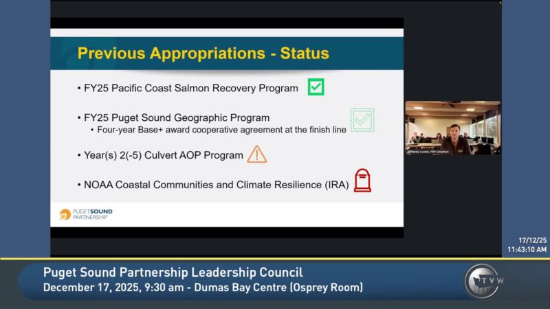 Puget Sound Partnership Leadership Council - TVW