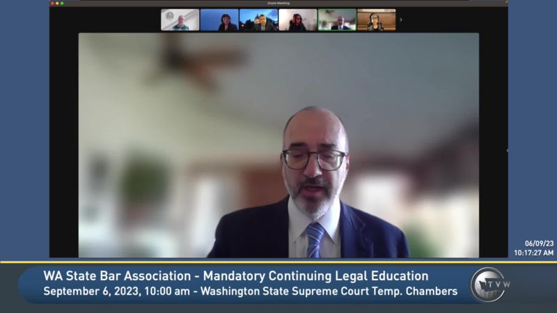 WA State Bar Association - Mandatory Continuing Legal Education - TVW
