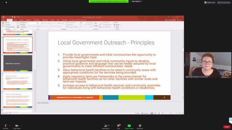 Behavioral Health Model Ordinance Advisory Committee - TVW