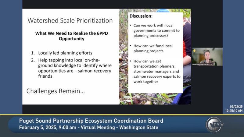 Puget Sound Partnership Ecosystem Coordination Board - TVW