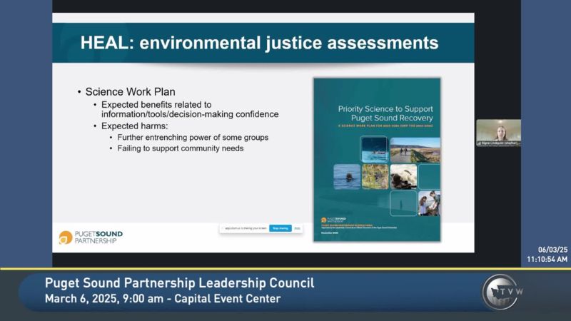 Puget Sound Partnership Leadership Council - TVW