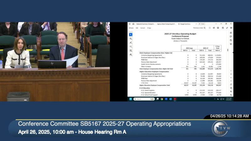 Conference Committee SB 5167 2025-27 Operating Appropriations - TVW