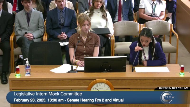 Legislative Intern Mock Committee - TVW