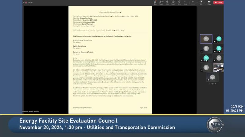 Energy Facility Site Evaluation Council - TVW