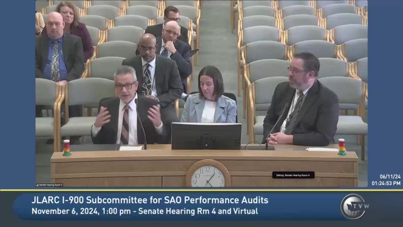 JLARC I-900 Subcommittee for SAO Performance Audits - TVW